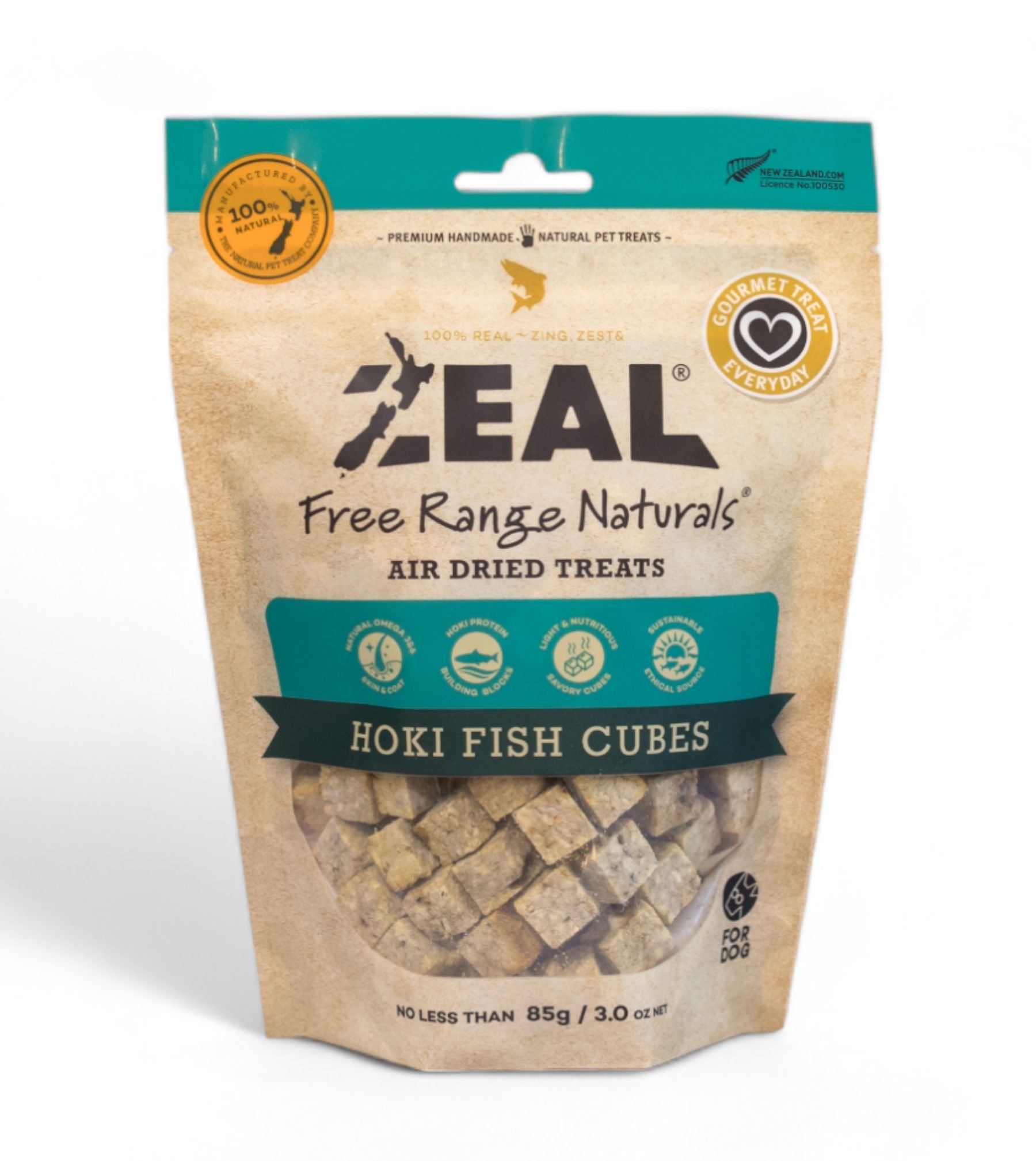 Zeal Free Range Air Dried Dog Treats (Hoki Fish Cubes) > SG Best Pet ...